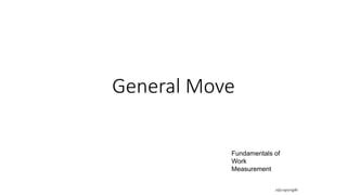 Most (Maynard Operation Sequence Technique) | PPTX