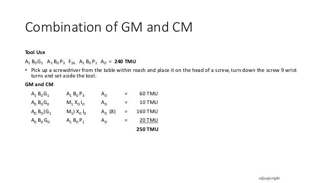 Most (Maynard Operation Sequence Technique)