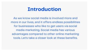 Most Overlooked Benefits of Social Media for Business | PPTX