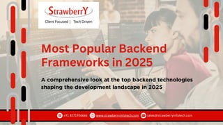Most Popular Backend Frameworks in 2025. | PPT