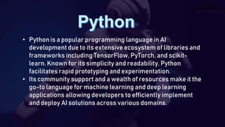Most Popular Programming Languages for AI Development | PPTX