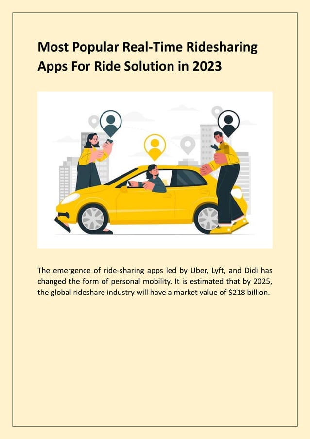 Most Popular Real-Time Ridesharing Apps For Ride Solution in 2023.pdf
