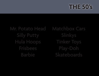 Most Popular Children's Toys By Decade | PDF
