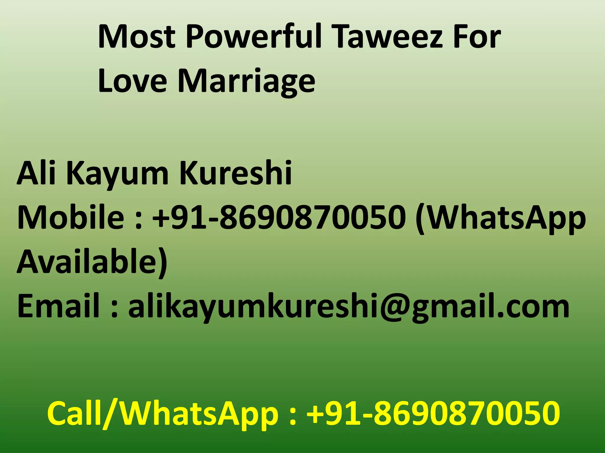 Most powerful taweez for love marriage | PPTX