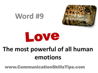 Most powerful words in english | PPTX