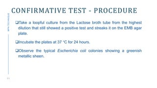 Most probable number MPN.pptx | Chemistry | Science