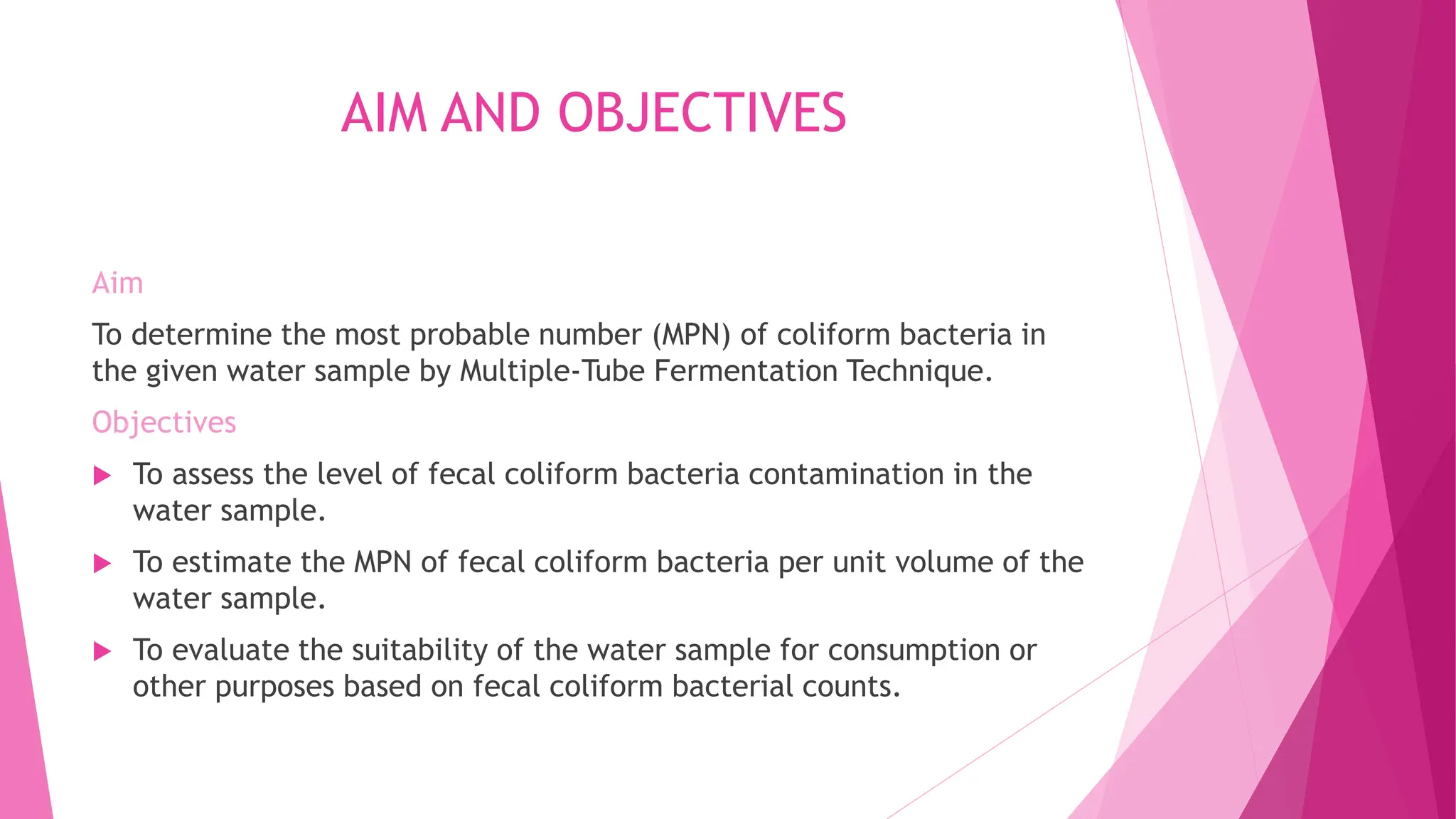 MOST PROBABLE NUMBER (MPN) ANALYSIS [.pptx