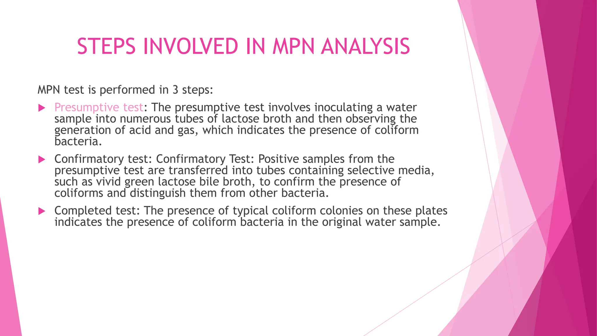 MOST PROBABLE NUMBER (MPN) ANALYSIS [.pptx