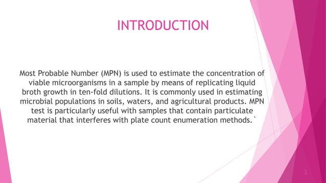 MOST PROBABLE NUMBER (MPN) ANALYSIS [.pptx