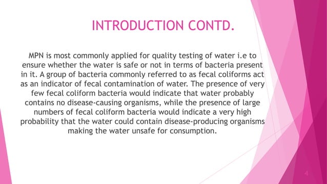Most Probable Number Mpn Analysis [ Pptx