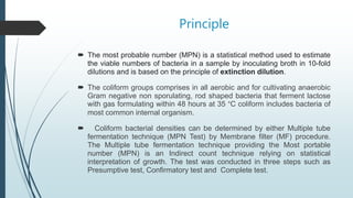 Most probable number (MPN) method | PPTX