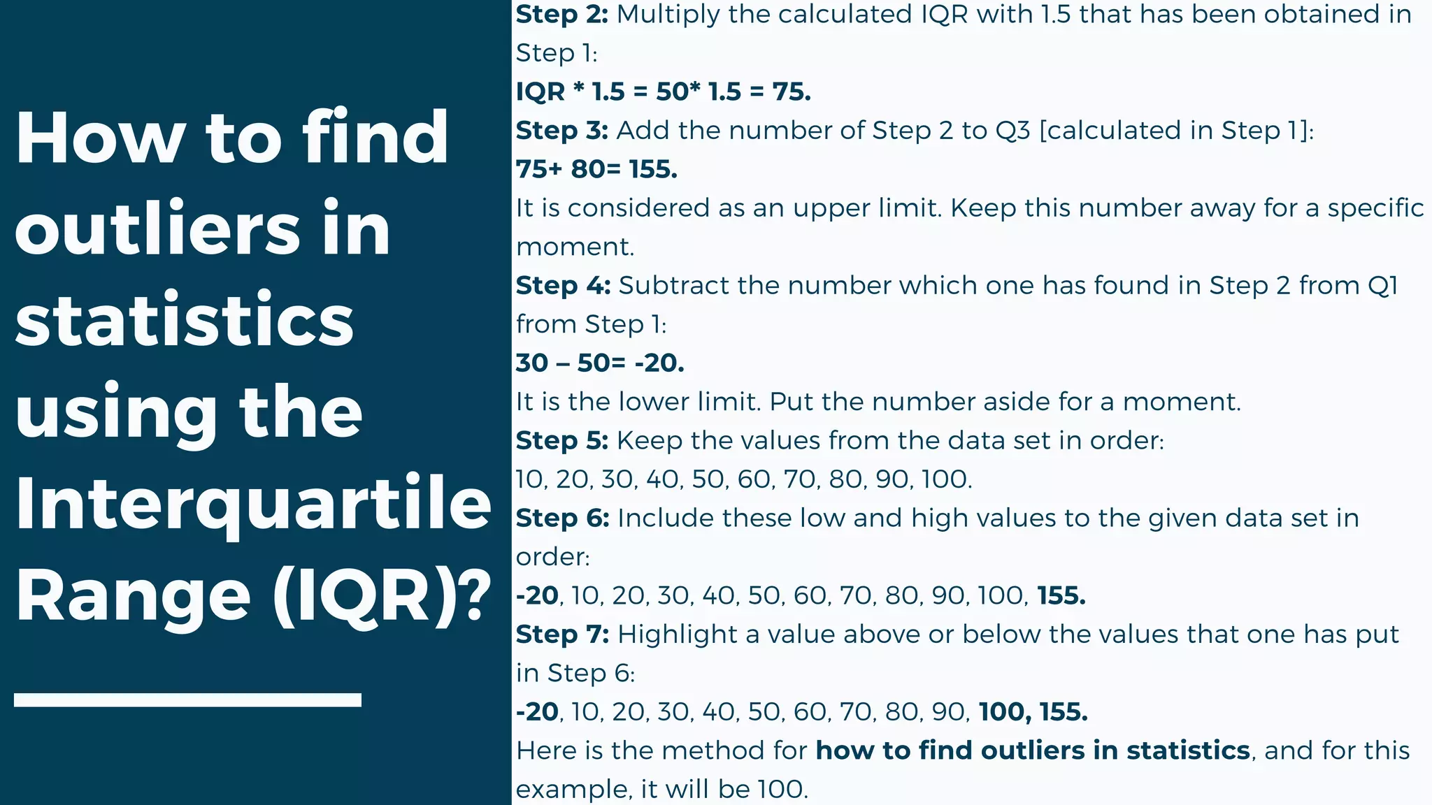 Most prominent methods of how to find outliers in statistics | PPTX
