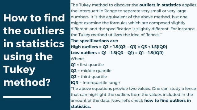 Most prominent methods of how to find outliers in statistics | PPTX