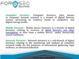 Most promising cyber forensic solution providers from india forn sec ...