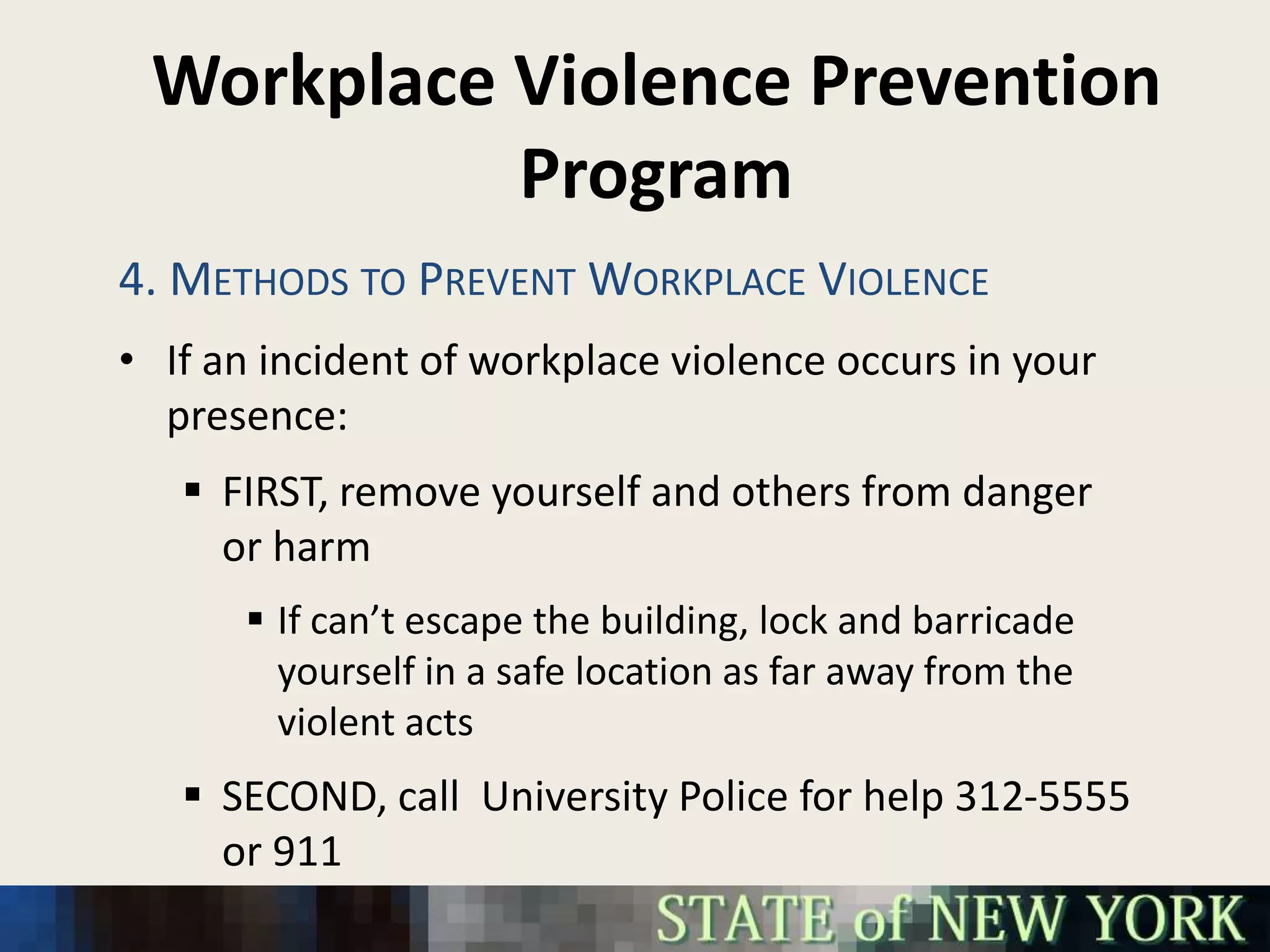 Workplace Violence Prevention Training | PPTX