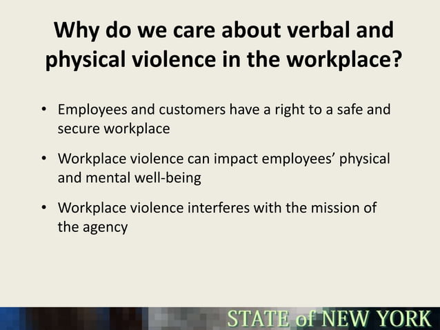 Workplace Violence Prevention Training | PPTX | Human Resources | Business