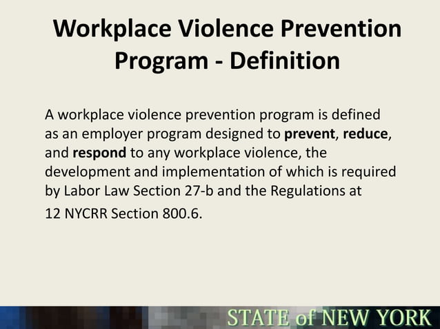 Workplace Violence Prevention Training | PPTX | Human Resources | Business