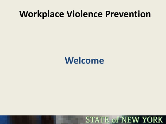 Workplace Violence Prevention Training | PPTX | Human Resources | Business