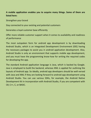Most recommended android app development frameworks for app development ...