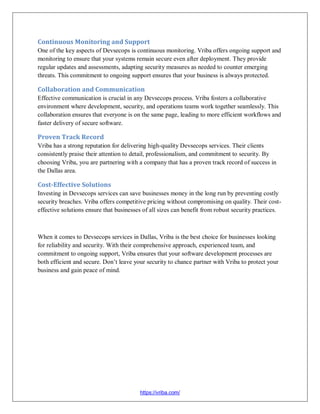 Most Reliable Devsecops Services in Dallas | PDF