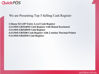 Buy Sharp's Cash Register For your Best Services. | PPT