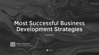 Most Successful Business Development Strategies | PPT