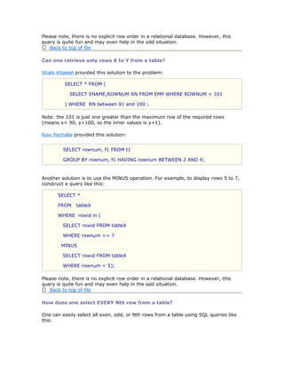 Most useful queries | PDF