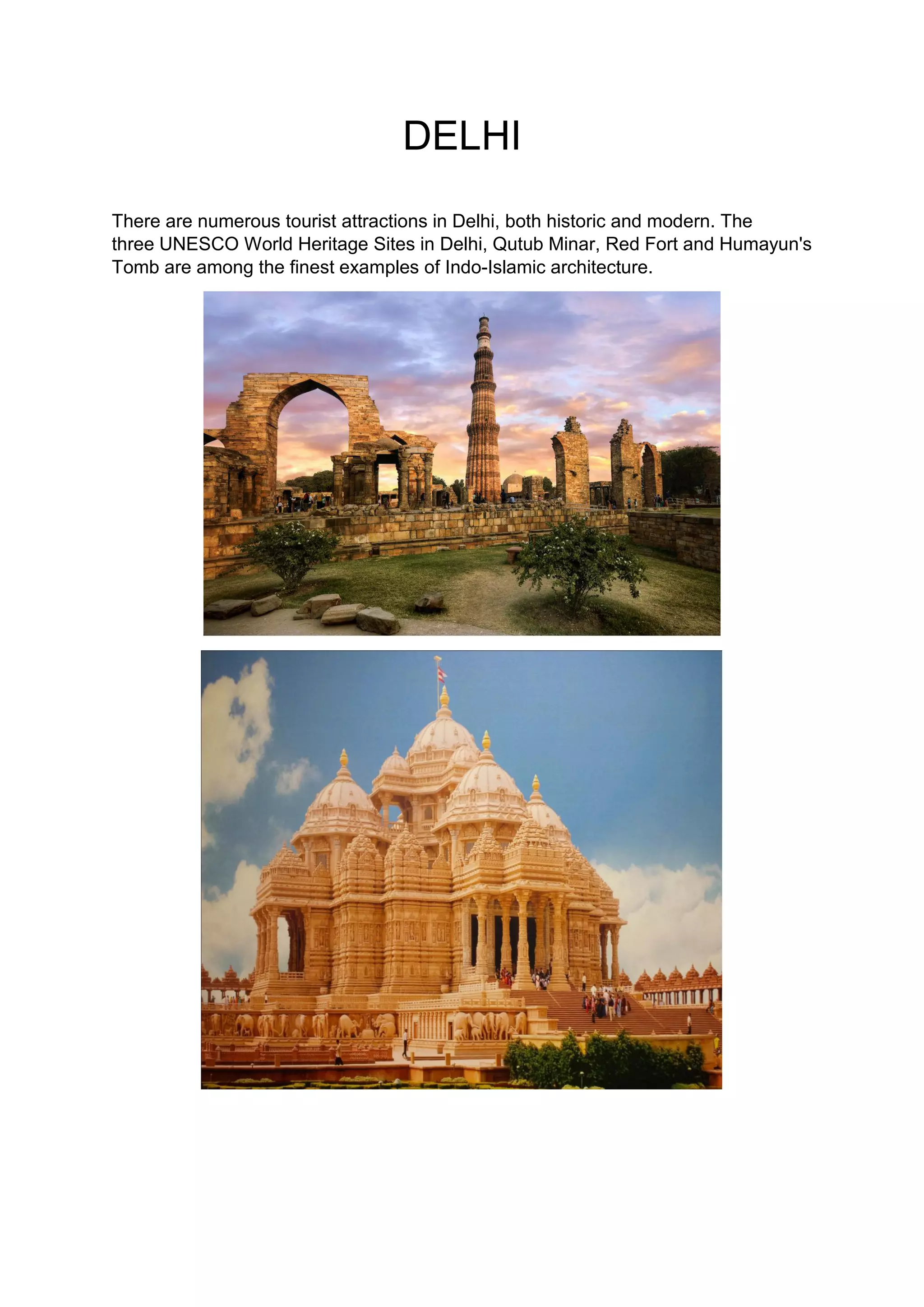 Most visited places in india state wise | PDF