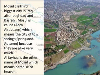 About Mosul, Iraq | PPTX