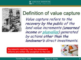 Value Capture: A Land Based Tool to Finance Urban Development | PDF