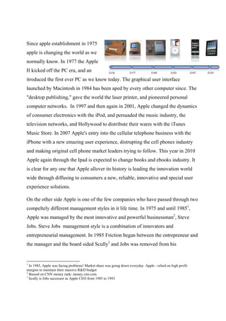 Apple Inc. Innovation Timeline | PDF