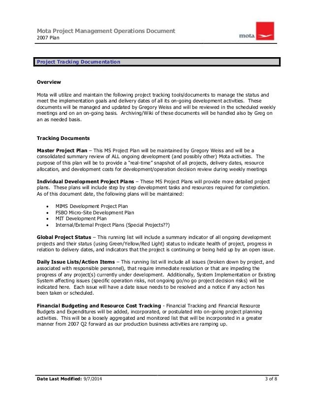 Organizational Operations Document