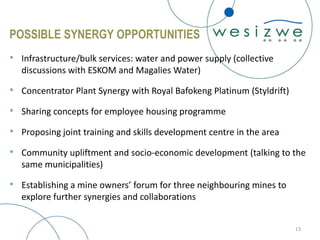 Investor Presentation: Wesizwe Platinum Limited | PPTX