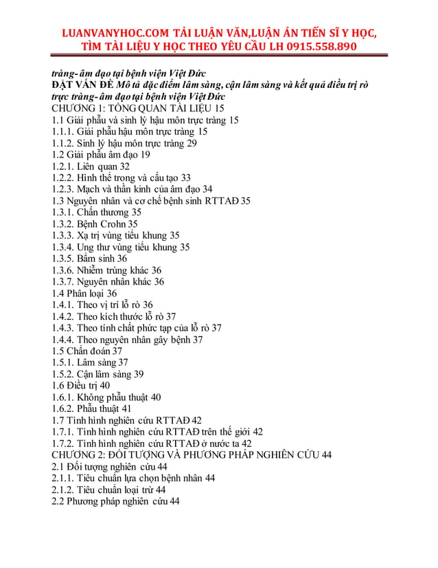 Mo ta dac diem lam sang, can lam sang va ket qua dieu tri ro truc trang am dao | DOCX