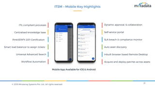 Motadata product itsm overview
