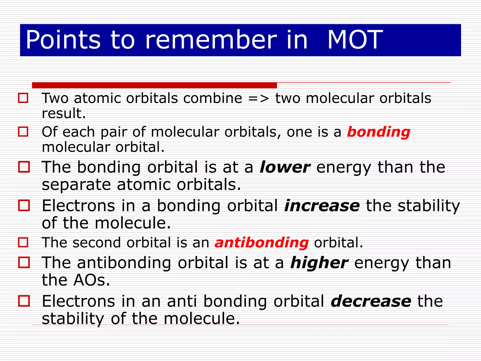 Molecular Orbital Theory basics | PPT