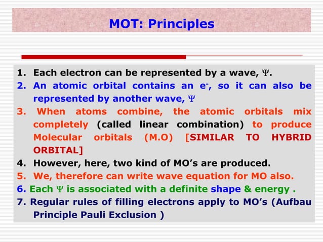 Molecular Orbital Theory basics | PPT
