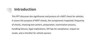 Mot Check.pptx | Certified Pre-Owned Cars | Auto Type
