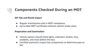 Mot Check.pptx | Certified Pre-Owned Cars | Auto Type
