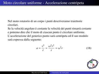 Moto Circolare | PDF | Physics | Science