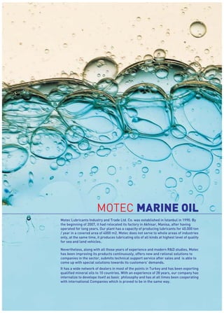 Motec marine oils | PDF