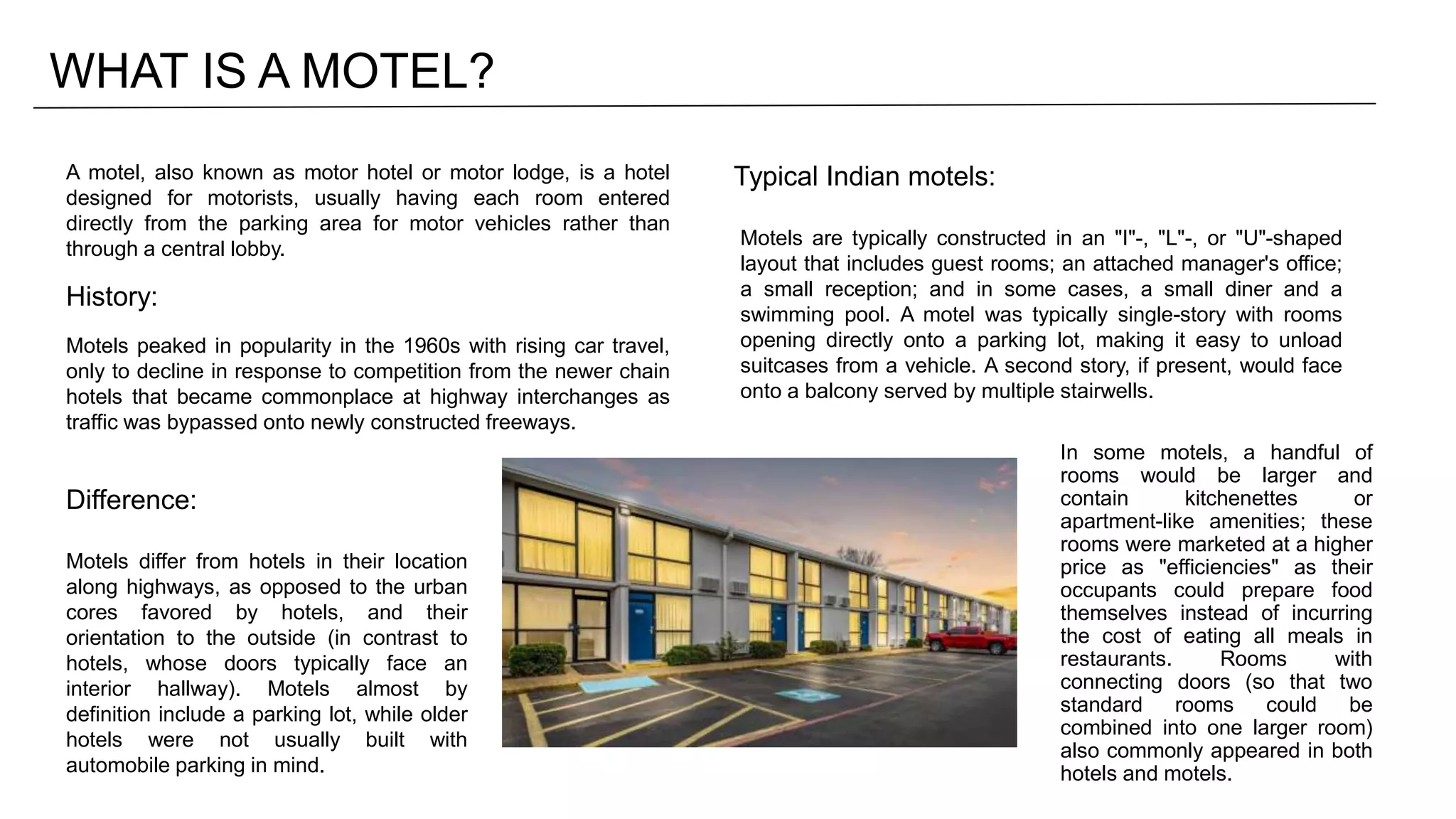 Motel design - Case Study | PPTX