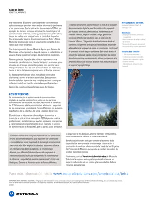 Motorola Solutions y Forestal Mininco | PDF