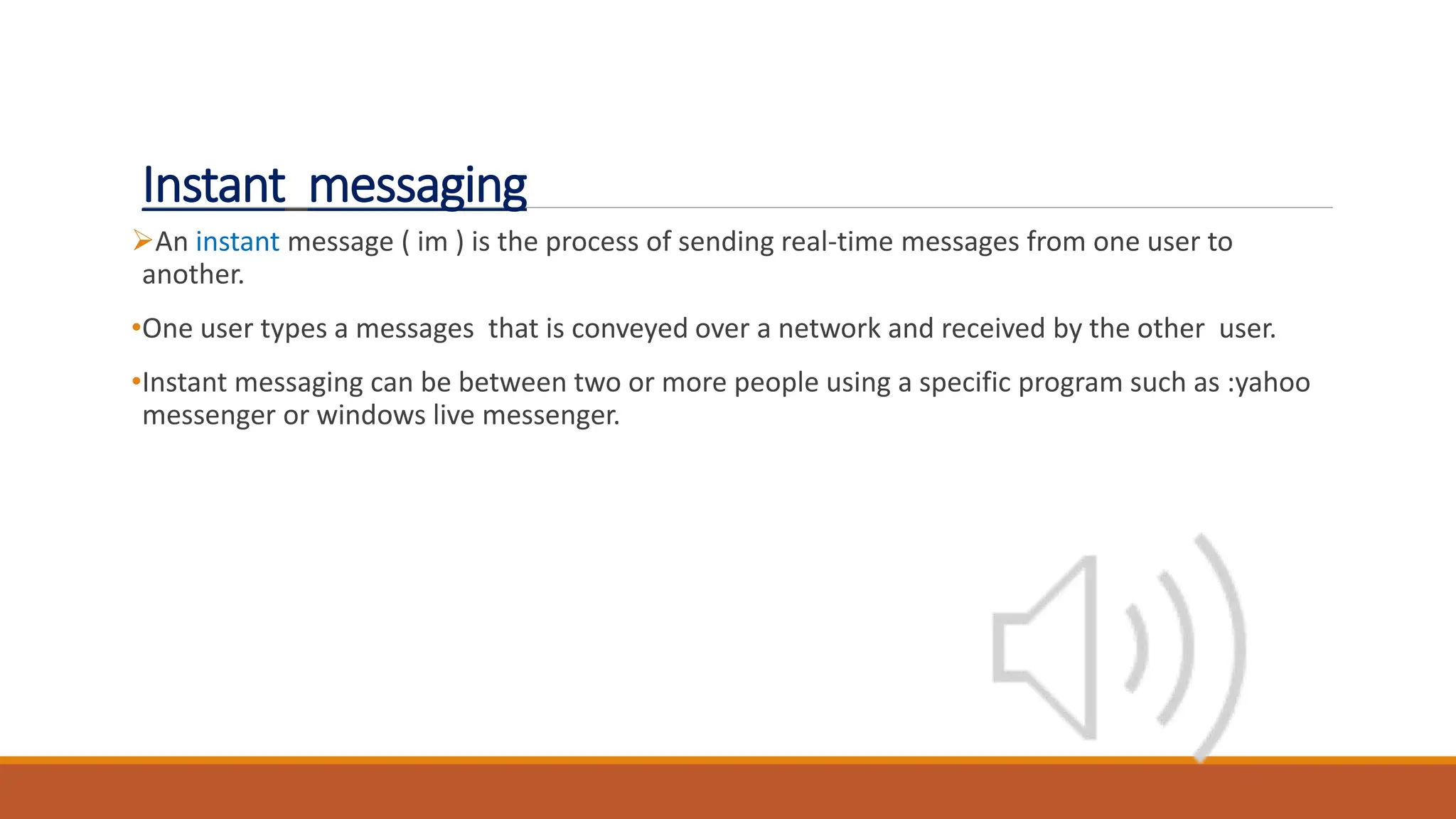 The common means of communication through the internet | PPTX