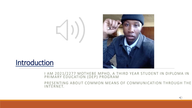 The common means of communication through the internet | PPT