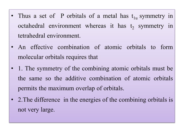 Mo theory | PPTX | Chemistry | Science