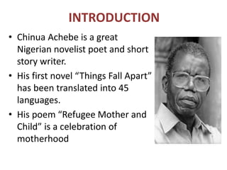 Refugee Mother and child | PPTX