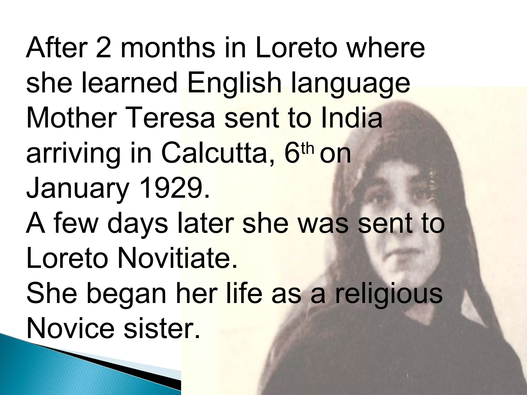 St. Mother Teresa of Calcutta | PPT