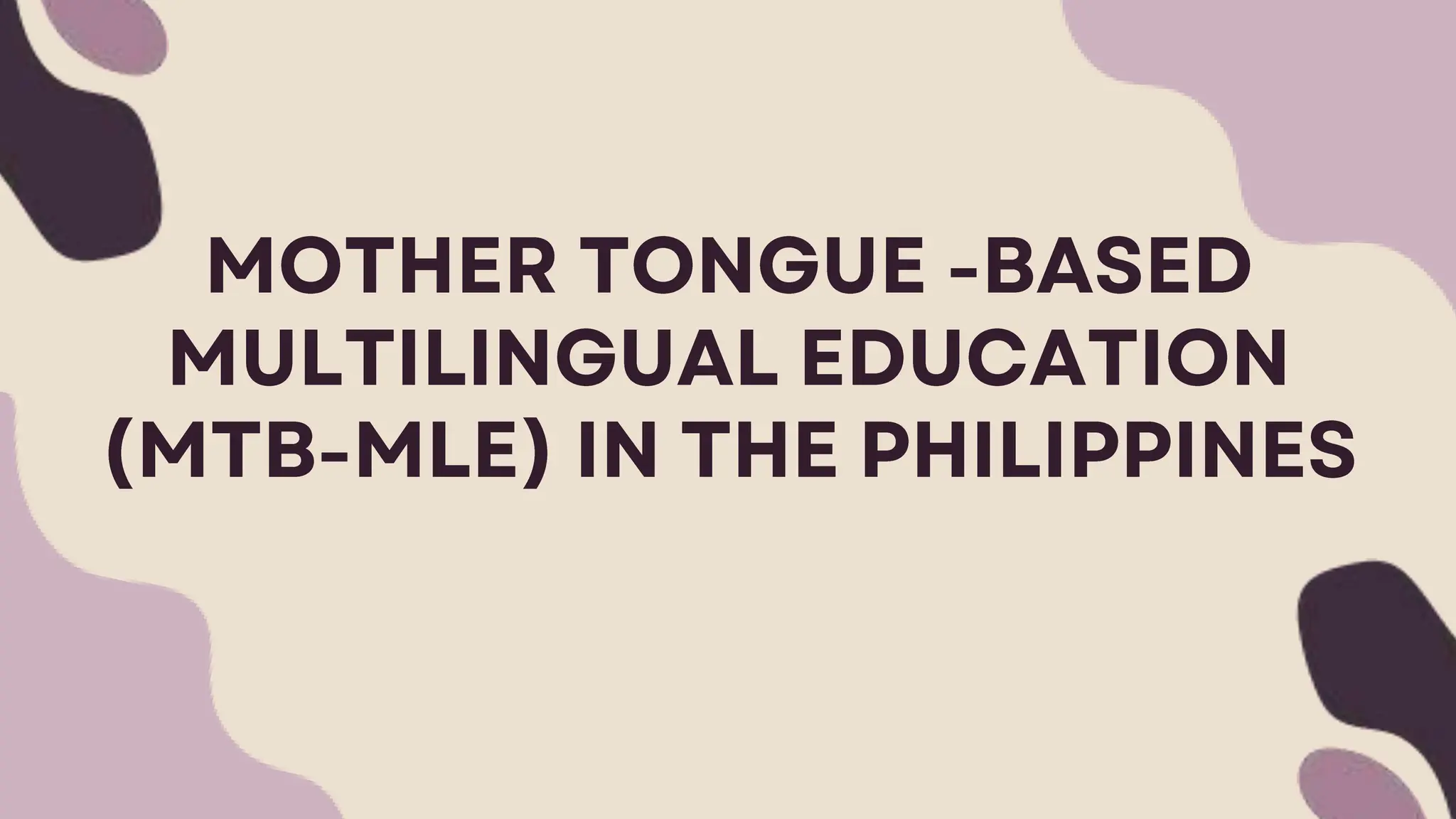 Mother tongue based multilingual educati | PPTX