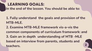 Mother tongue based multilingual educati | PPT